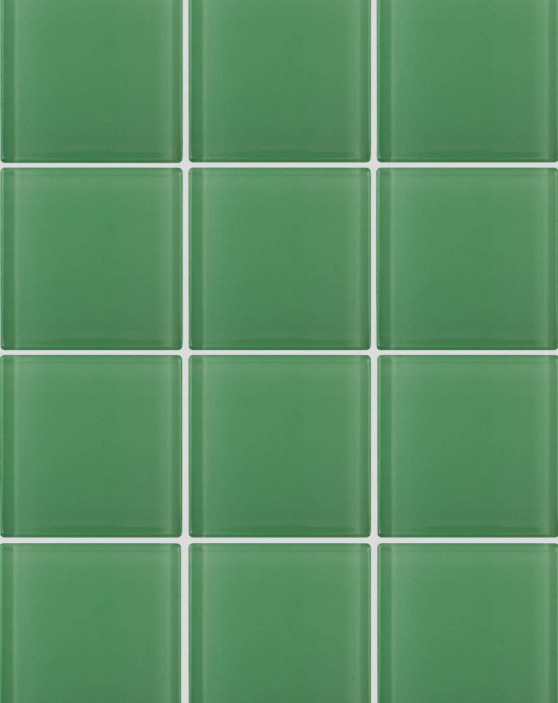 Mirage Glass Green 100 x 100mm - Bathroom Tiles Direct